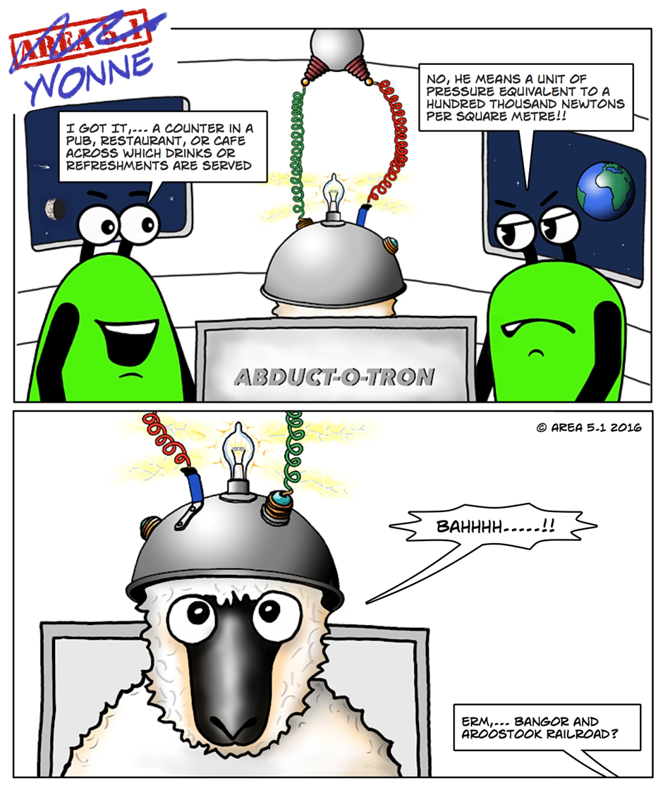 Alien Abduction: Yvonne the sheep, a web cartoon / comic